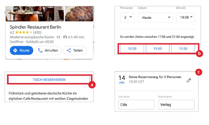 Google Maps-Tipp: Einen Tisch im Restaurant reservieren - SmartphoneMag